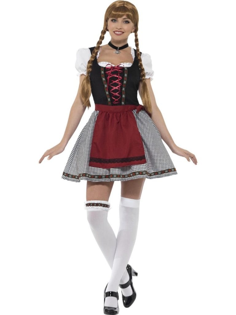 Bavarian Wench Costume Oktoberfest Flirty Froulein Beer Maid Heidi ...