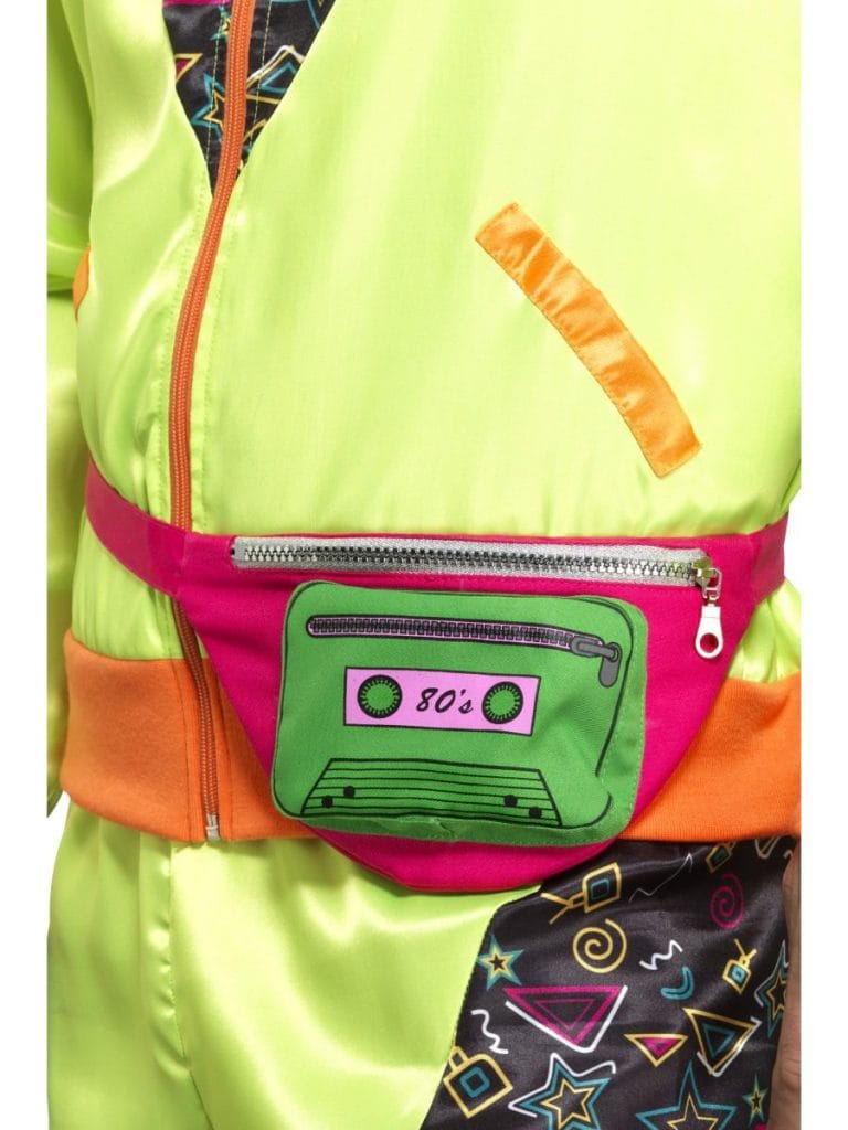 80s Neon Iridescent Bum Bag Bumbag Fanny Pack Travel Waist Money Belt ...
