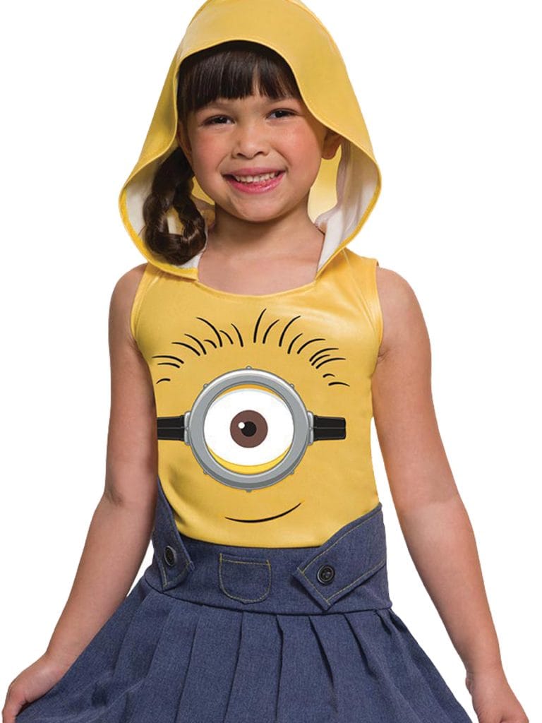 Licensed Minion Face Dress Costume Despicable Me Girls Child Book Week ...